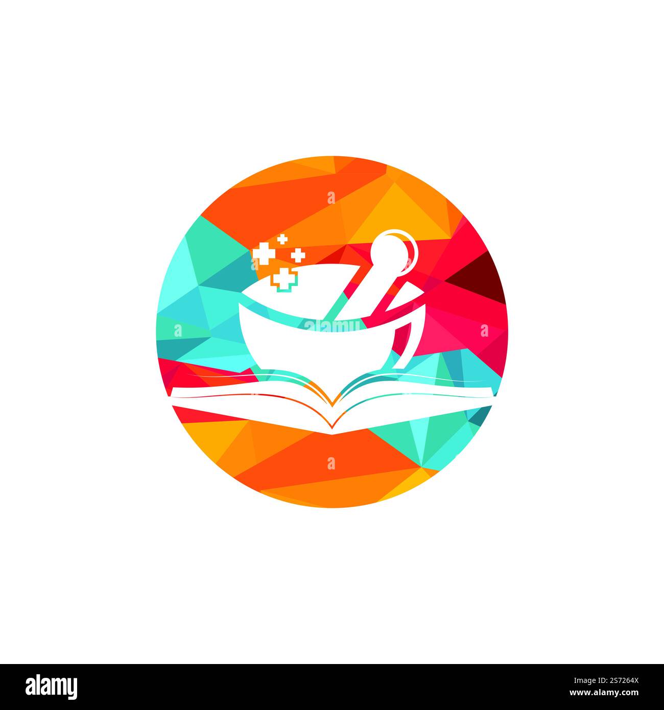 Pharmacy book vector logo design. Medical study logo design concept ...