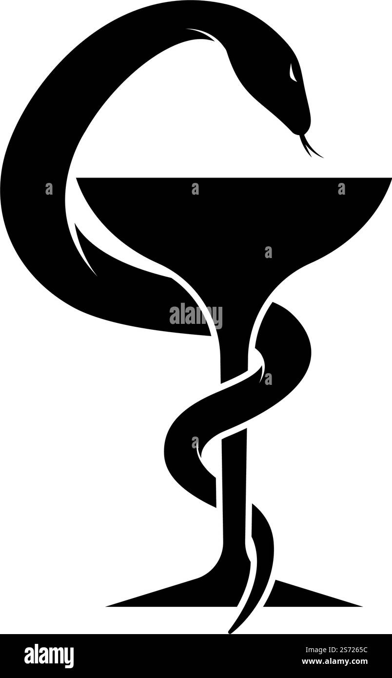 Snake logo,Pharmacy logo vector ilustration template Stock Vector Image ...