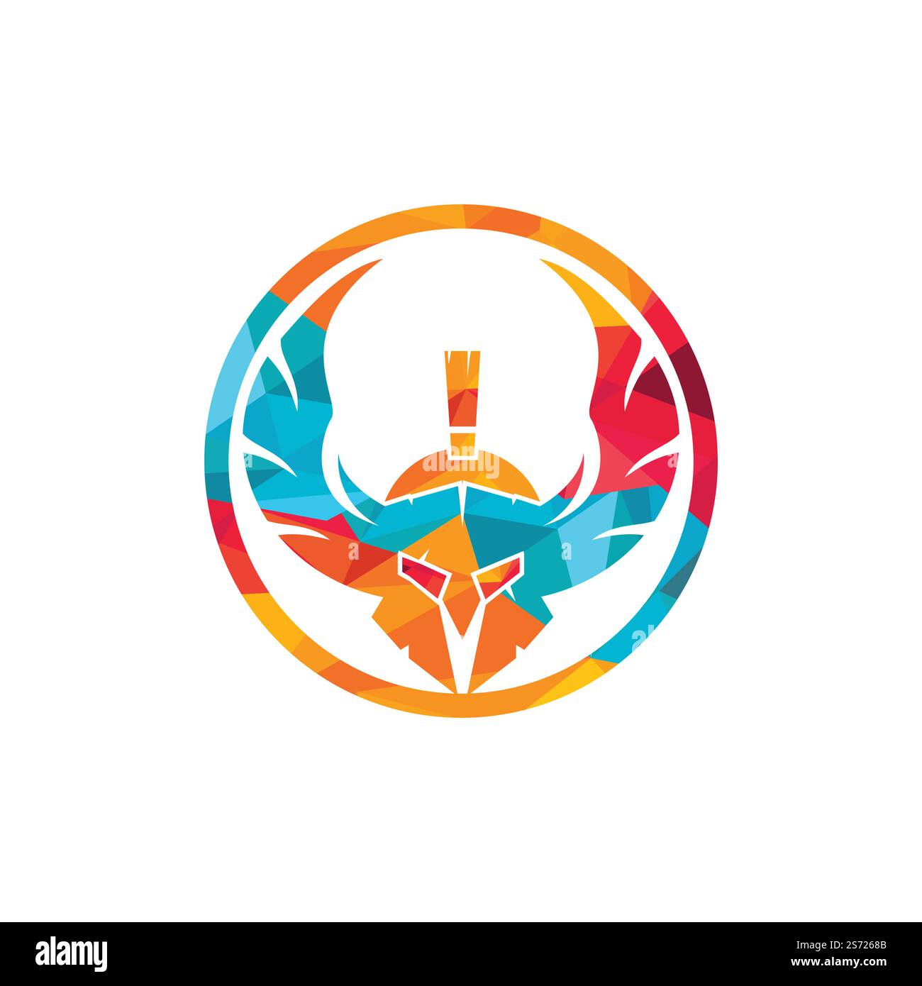 Spartan warrior with wings vector logo design. Warrior knight logo ...