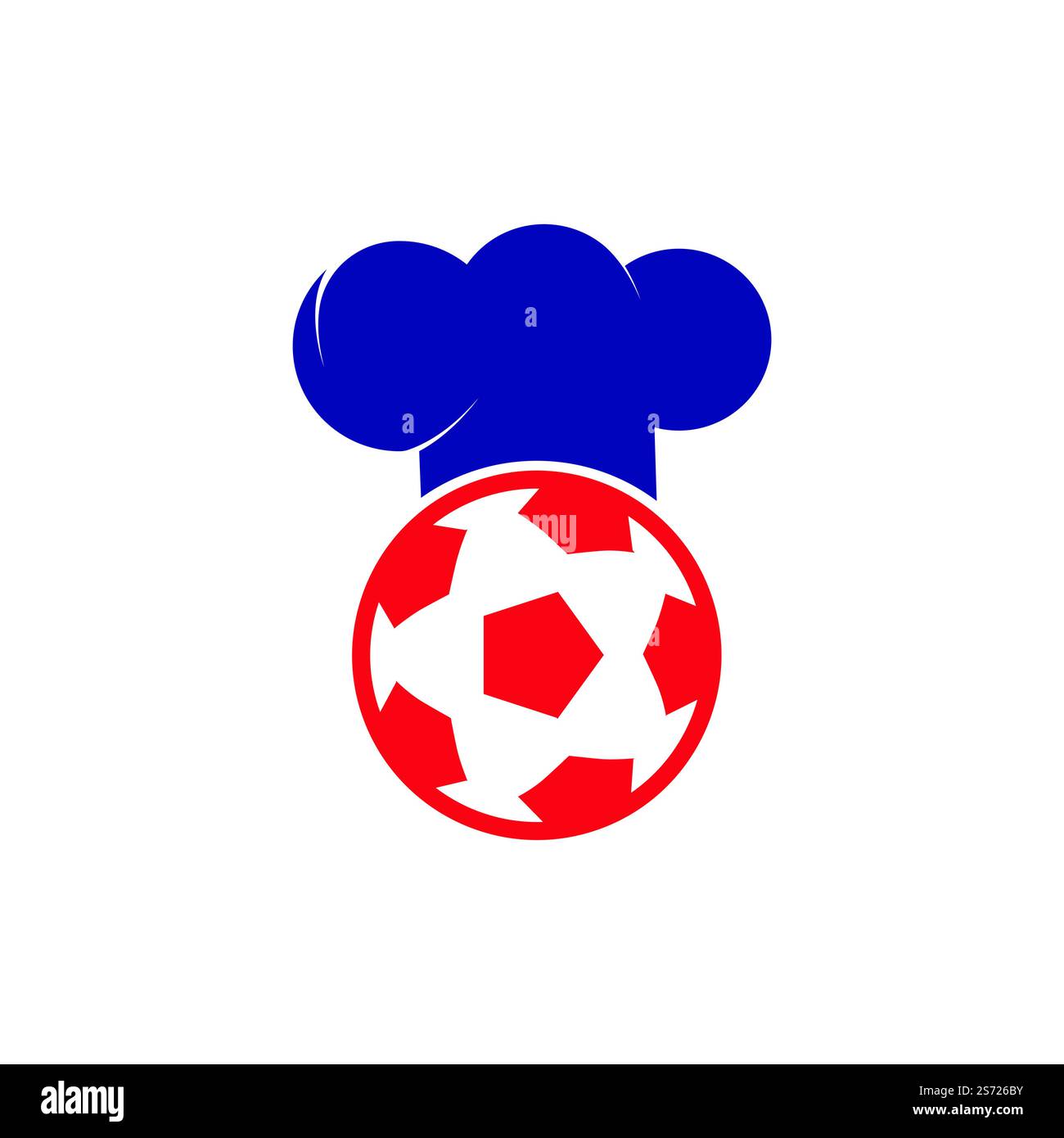 Soccer chef vector logo design. Soccer ball and chef hat icon design ...