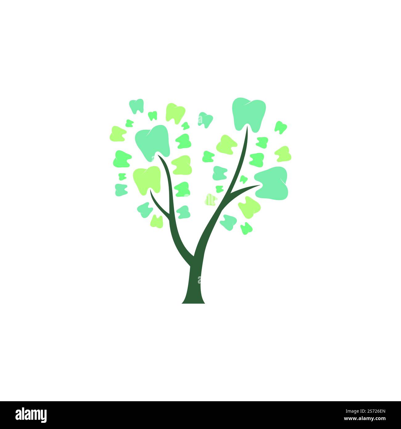 Dental tree vector logo design template. Dental tree vector logo ...