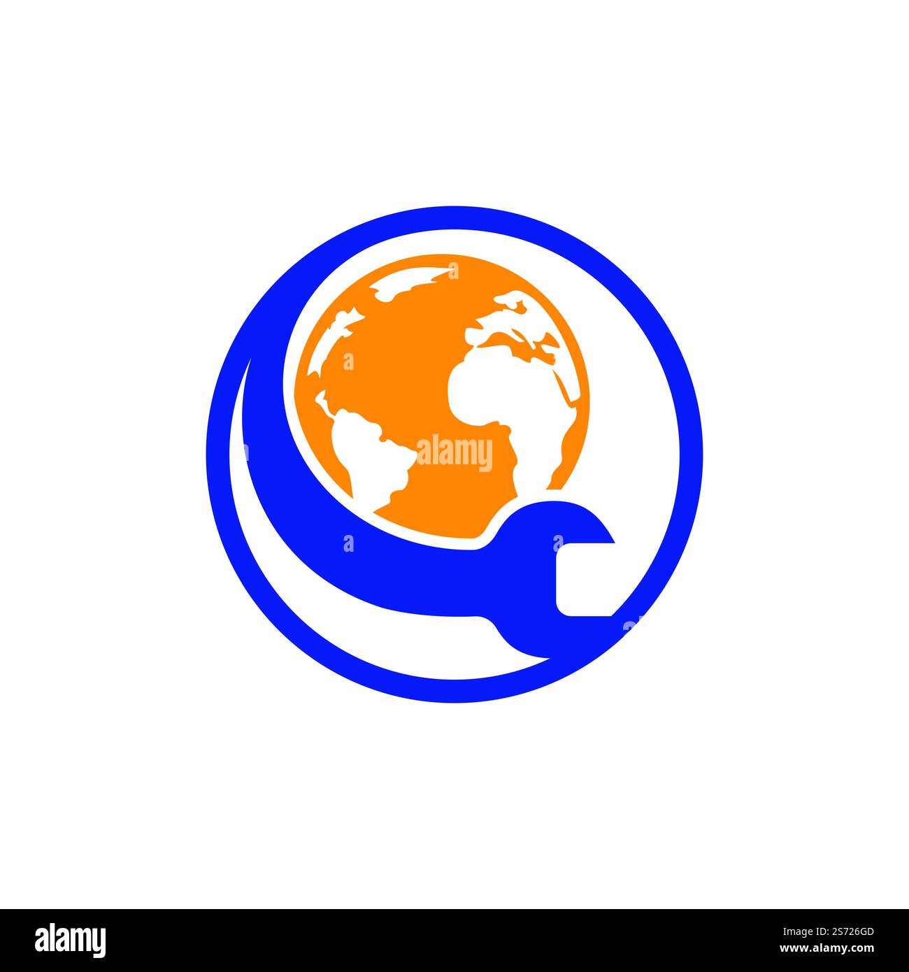 Mechanic World logo vector design template. Global repair network ...