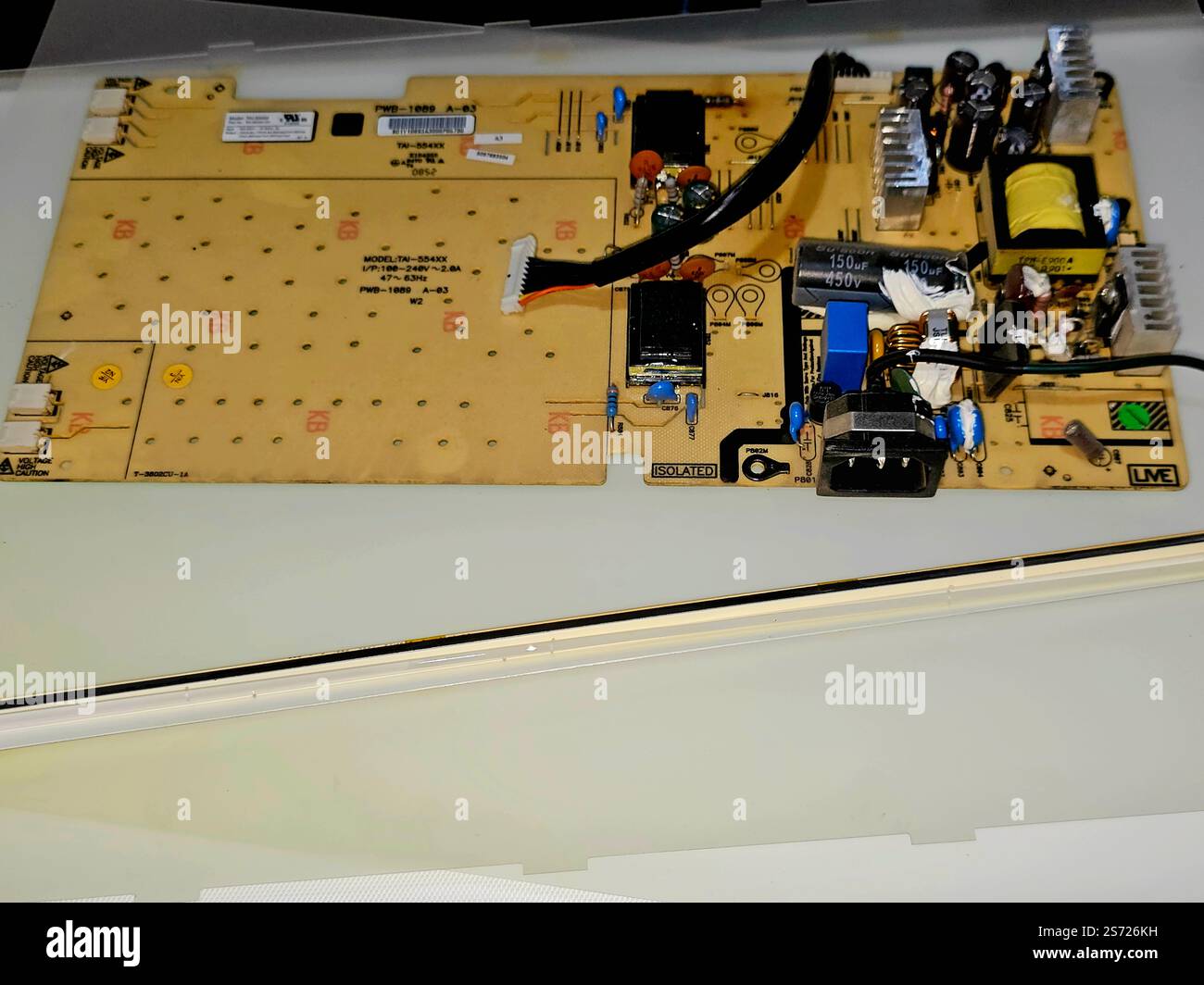 Cairo, Egypt, January 13 2025: Maintenance of a liquid-crystal display ...
