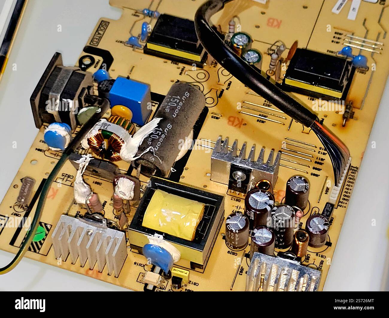Cairo, Egypt, January 13 2025: Maintenance of a liquid-crystal display ...