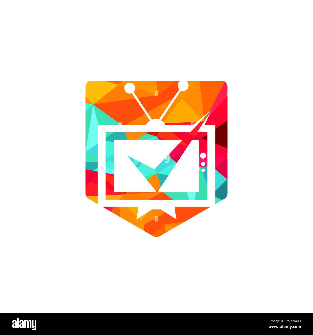 Television check logo vector design template Stock Vector Image & Art ...