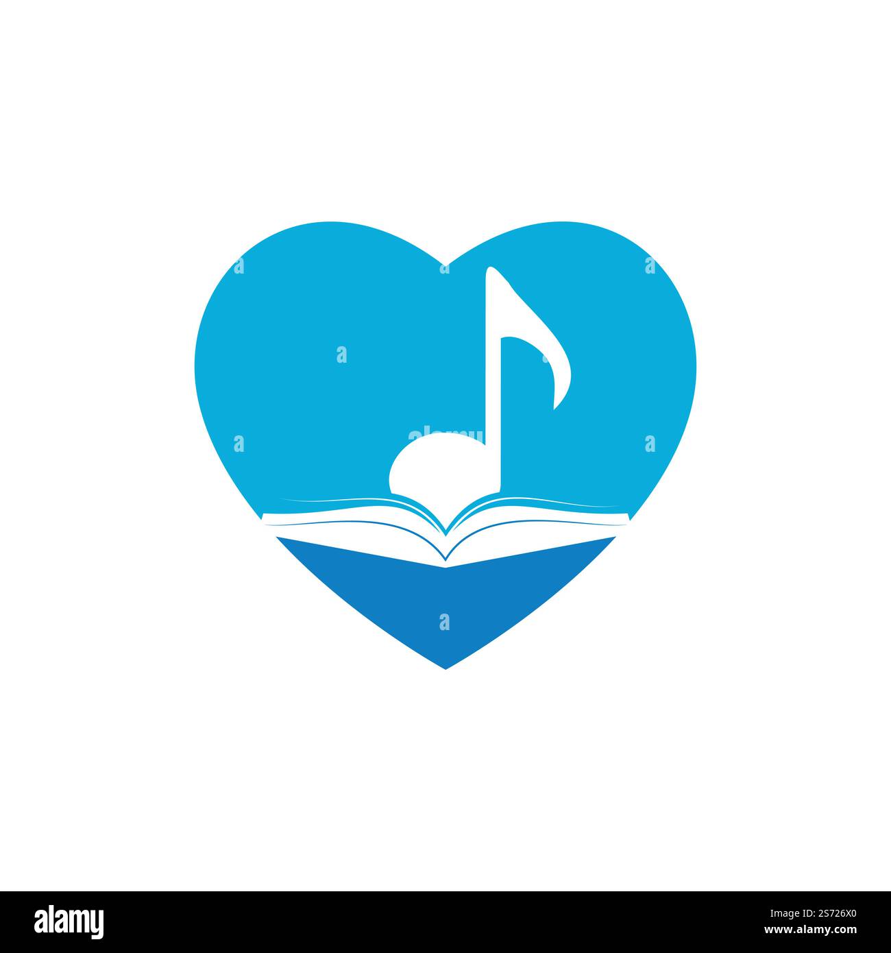 Music book vector logo design. Book and music note icon design Stock ...