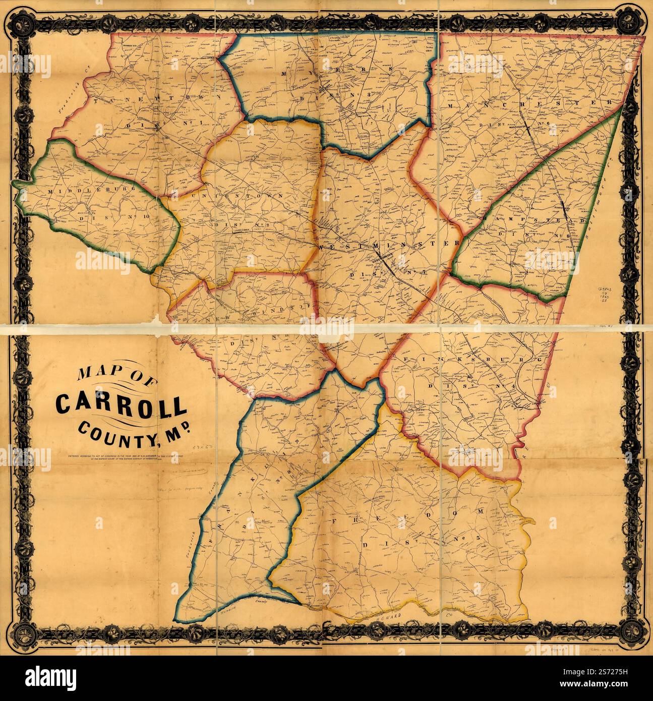 Carroll map hi-res stock photography and images - Alamy