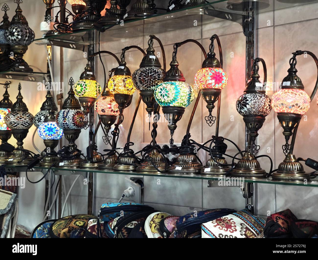 Istanbul, Turkey - november 23, 2024: Various ethnic mosaic decorative ...