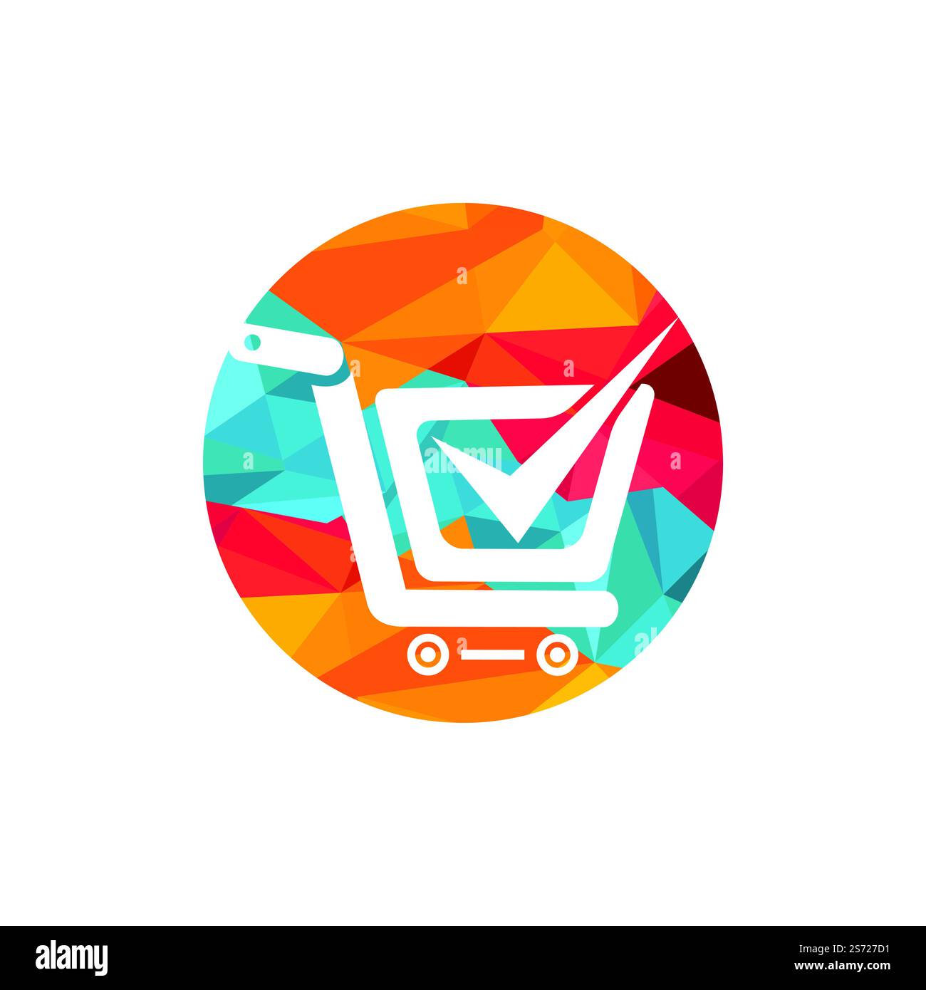 Safe shopping vector logo design template. Trusted choice shopping cart ...