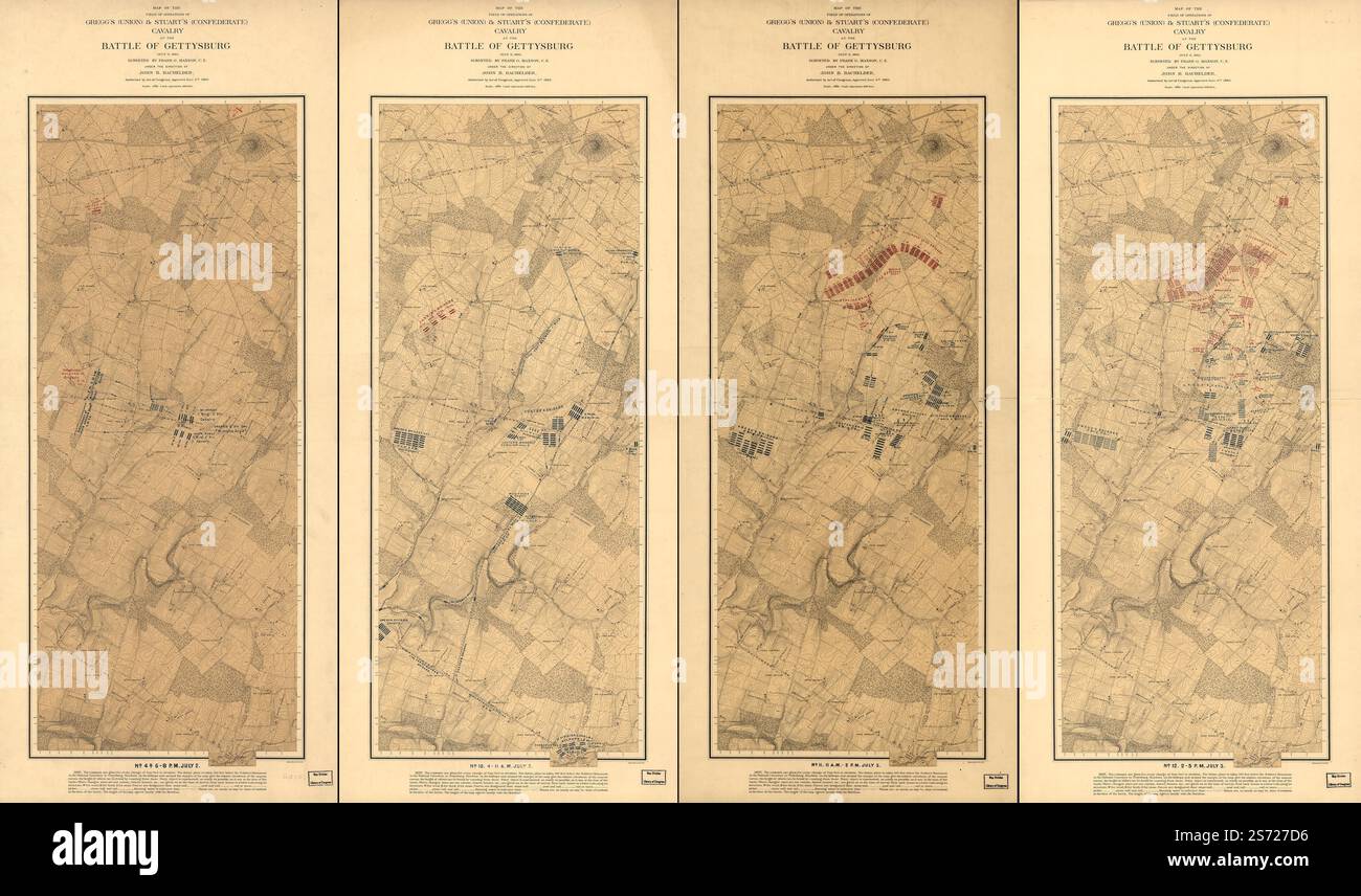 Map of the field of operations of Gregg's (Union) & Stuart's ...