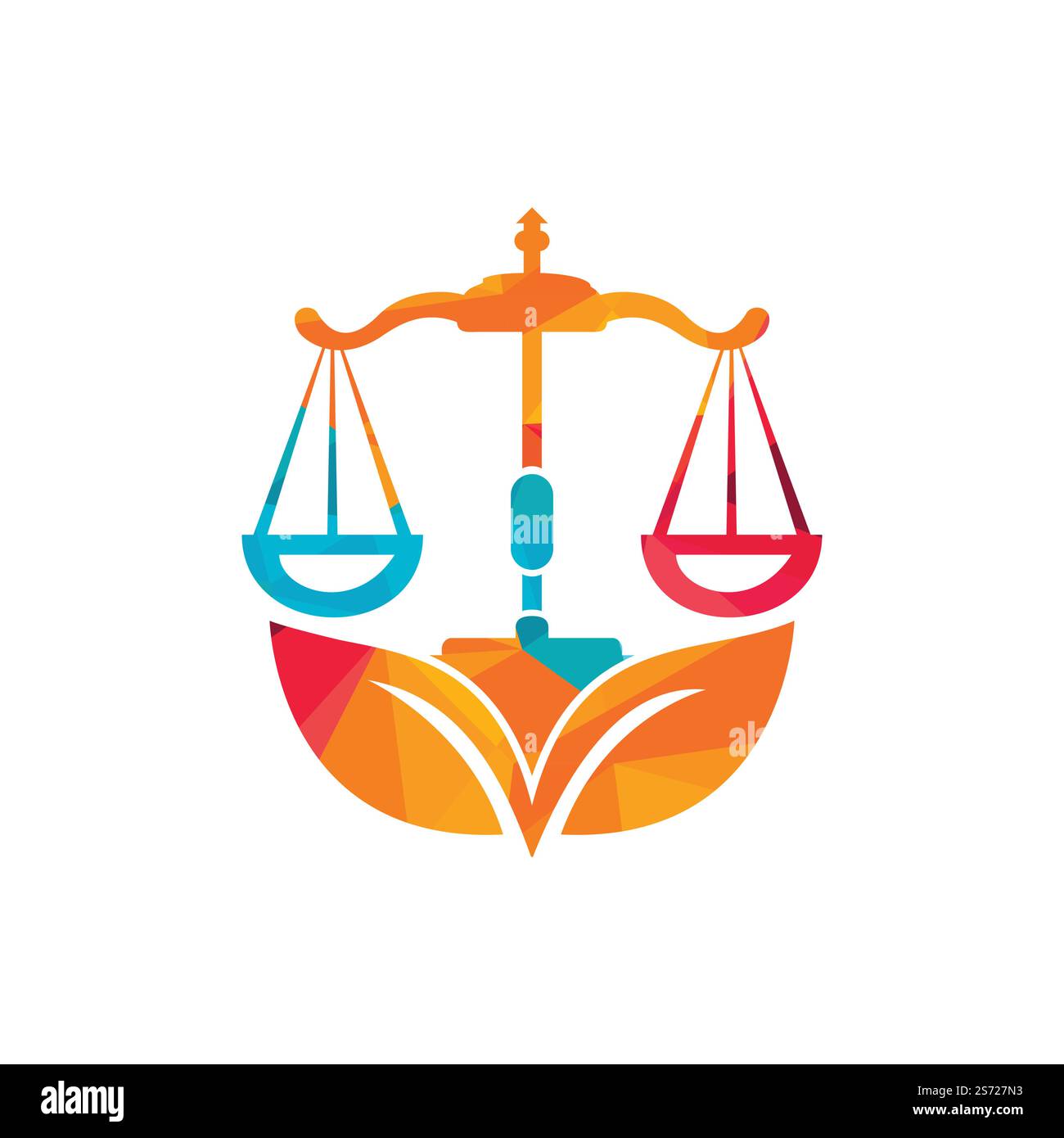 Nature Law Firm Logo design template. Green Scales logo concept Stock ...