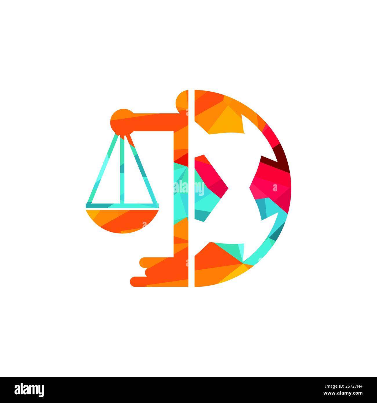 Soccer law vector logo design. Soccer ball and law balance icon design ...