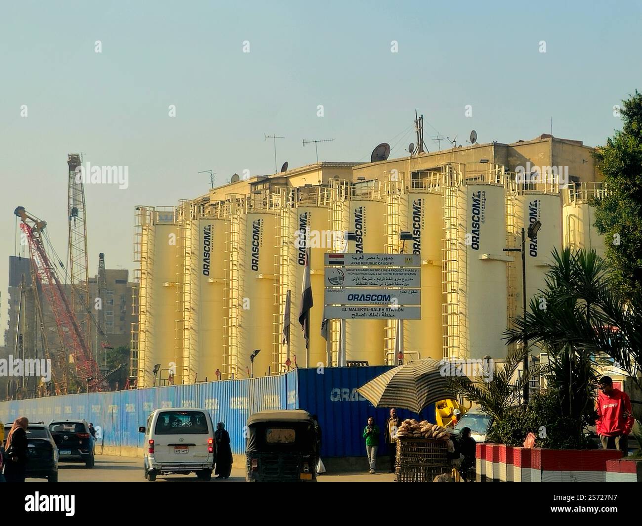 Cairo, Egypt, December 19 2024: El Malek El Saleh Station under ...