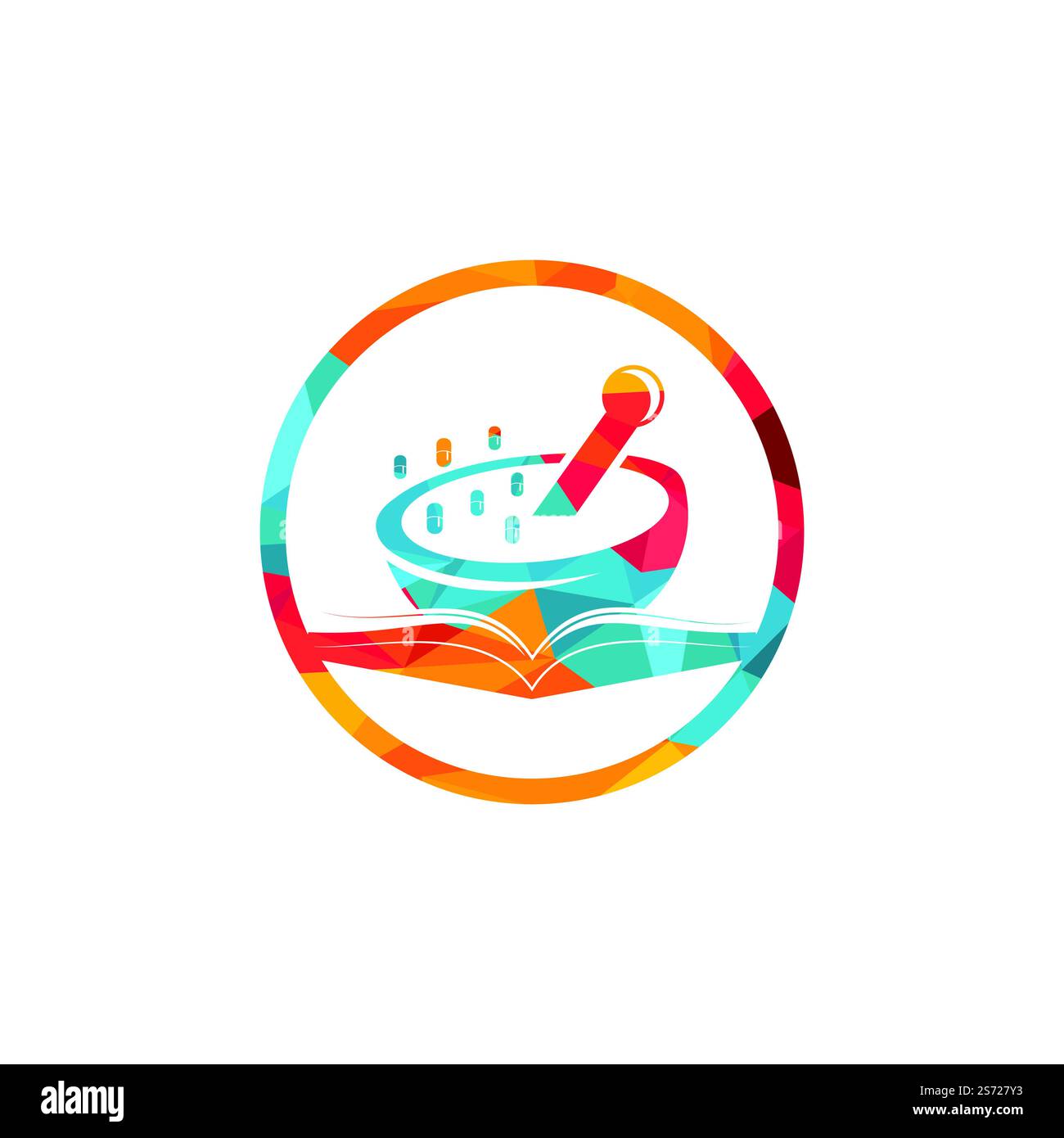 Pharmacy book vector logo design. Medical study logo design concept ...