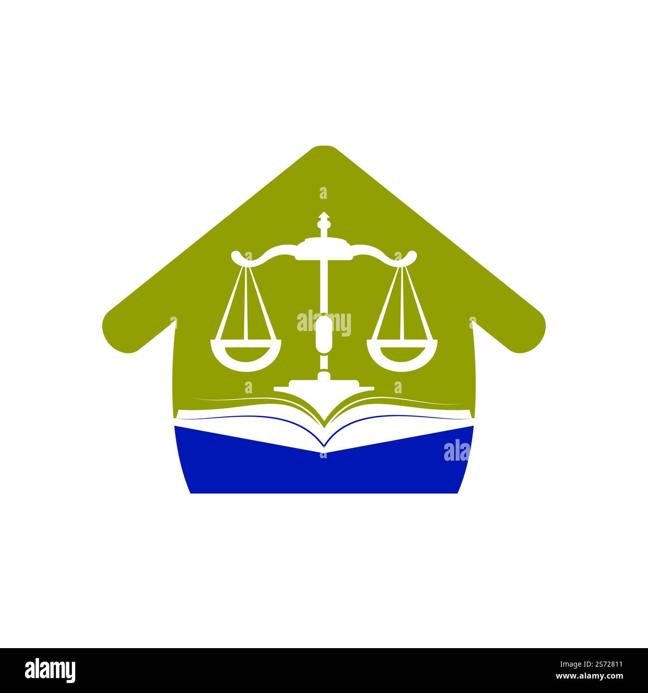 Law education logo design. Vector Libra and open book logo combination ...