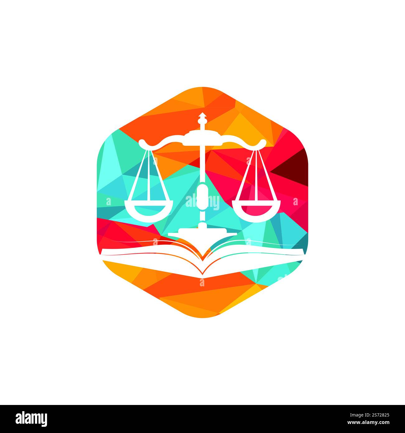 Law education logo design. Vector Libra and open book logo combination ...