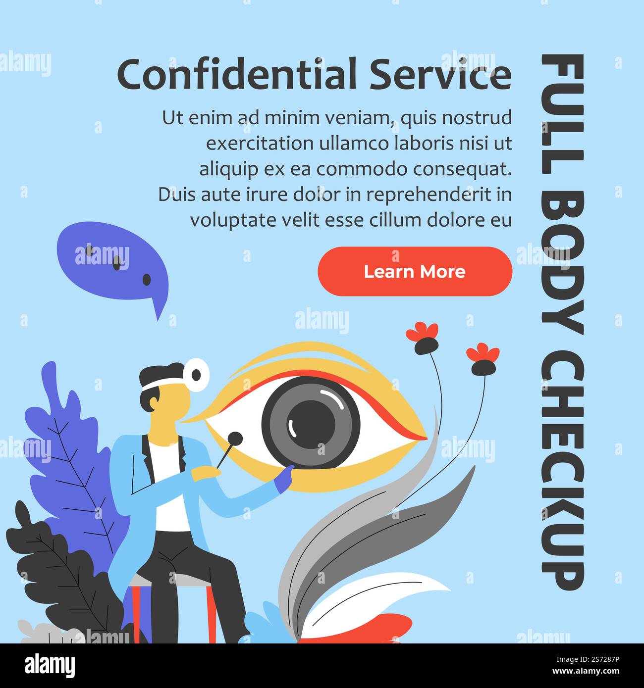 Full body checkup, confidential medical service. Examining by ...