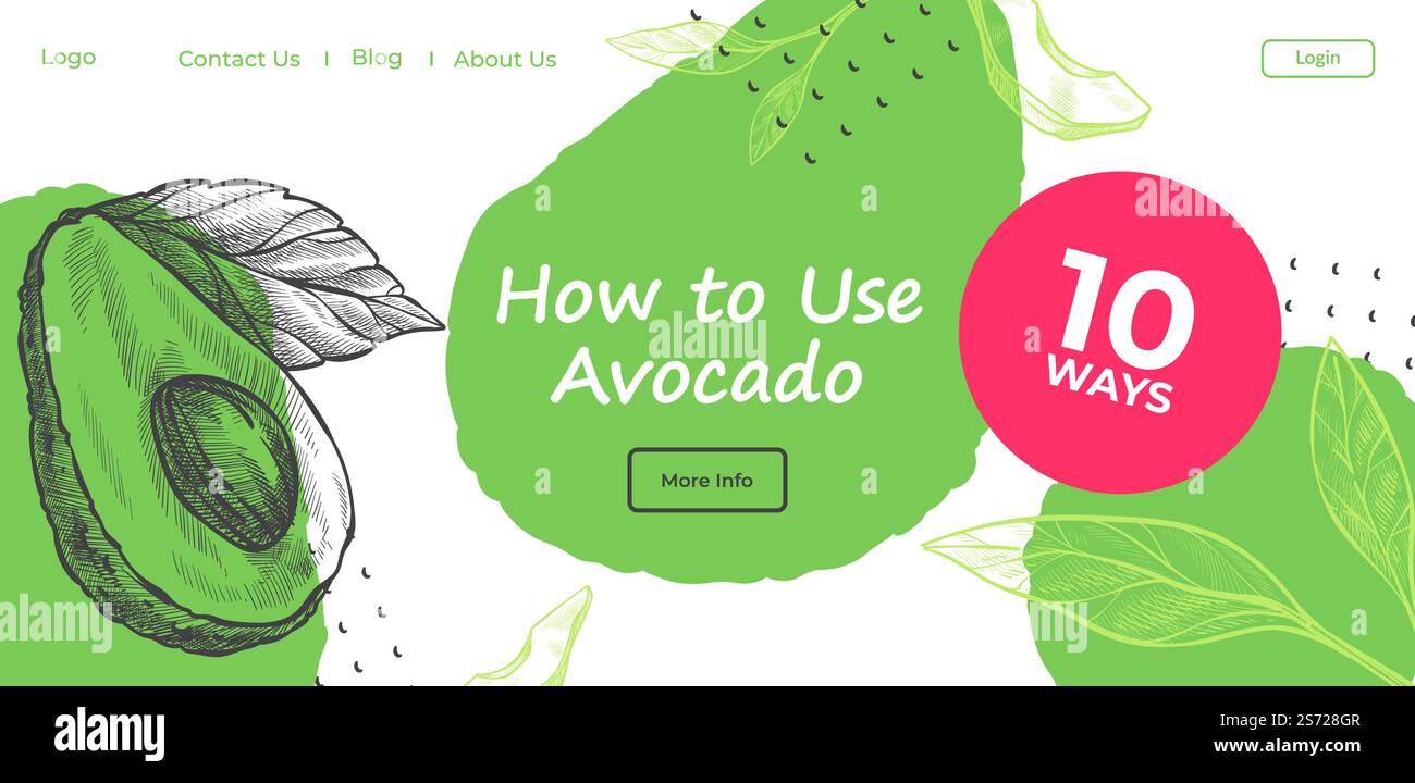 Ten ways of how to use avocado hi-res stock photography and images - Alamy