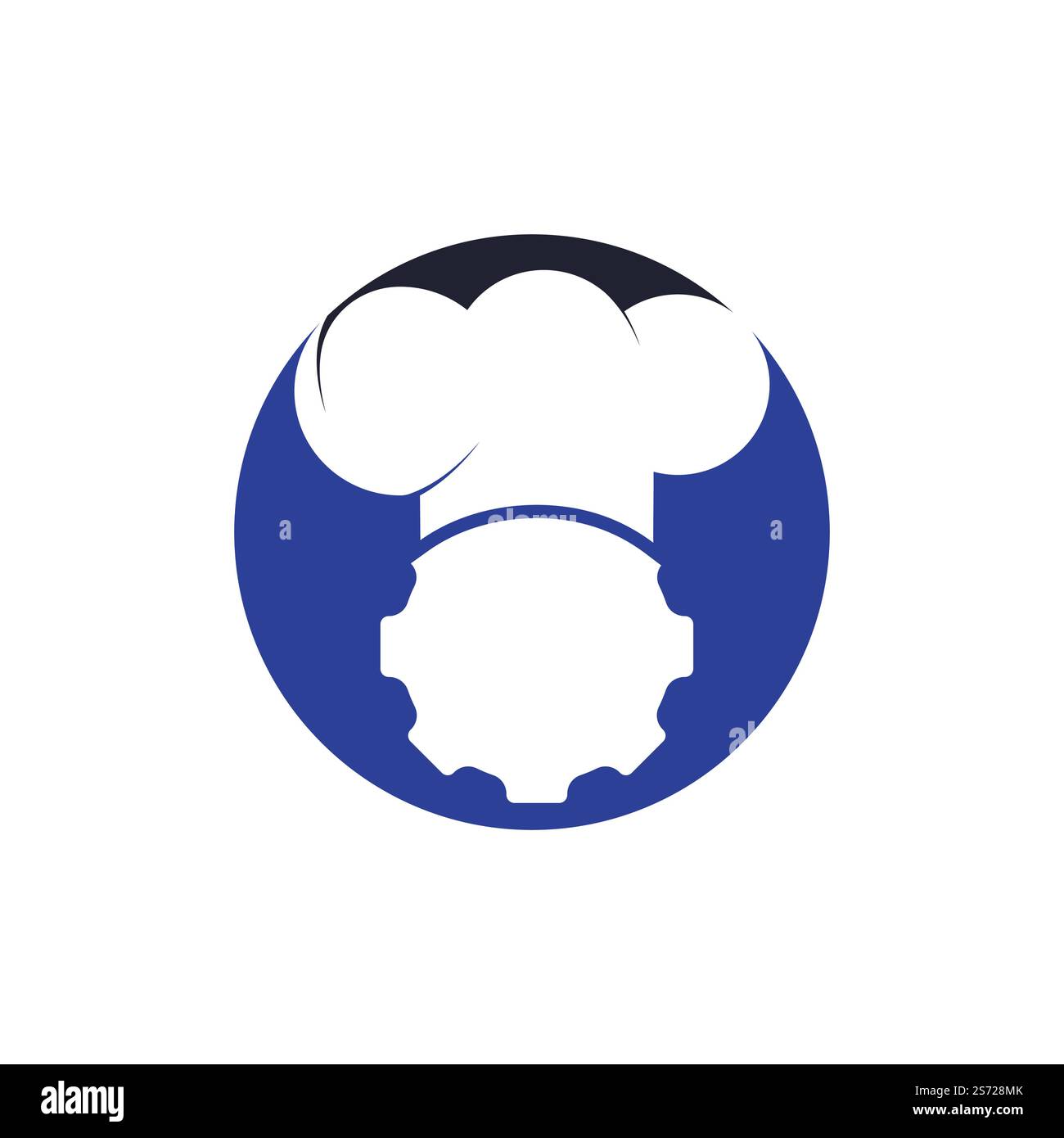 Chef gear vector logo design. Cog wheel and chef hat icon design Stock ...