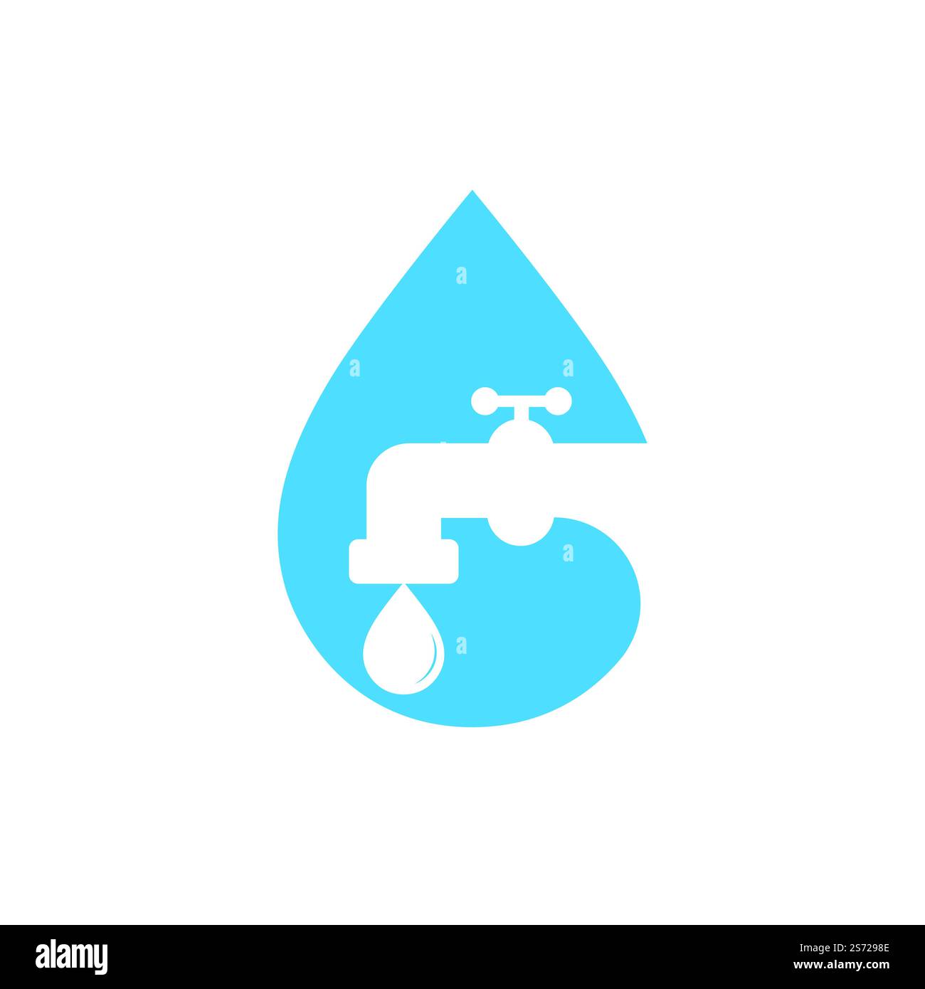 Plumbing vector logo design business template. Illustration of faucet ...