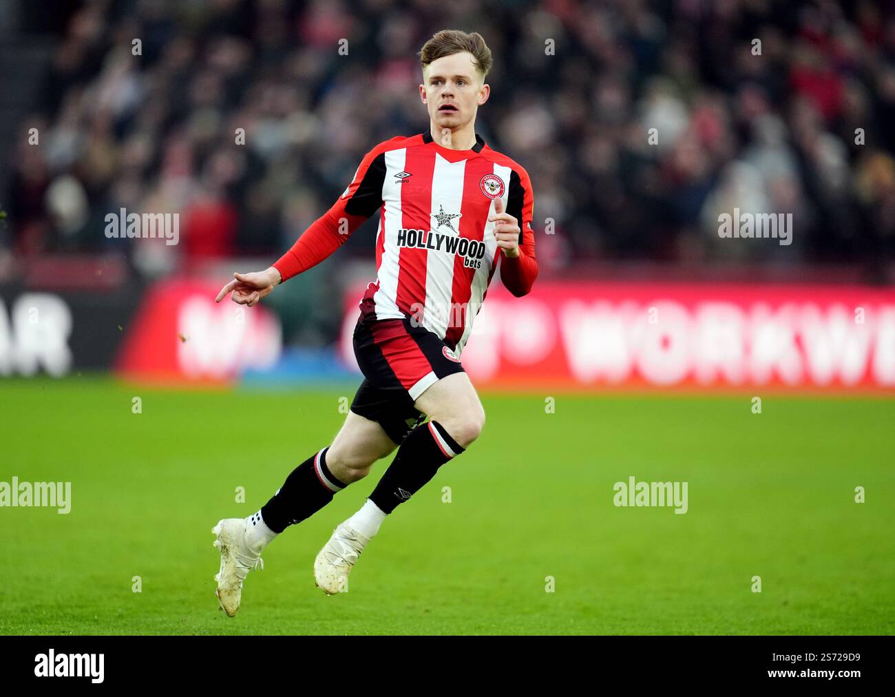 Brentford's Keane Lewis-Potter during the Premier League match at the ...