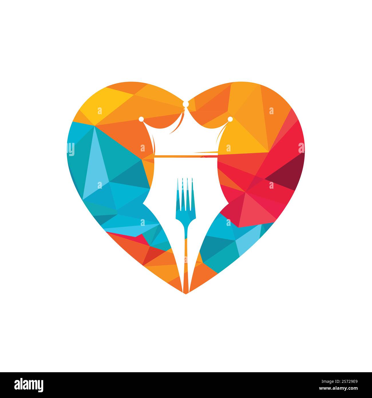 Food and restaurants logo design concept. Pen with crown and fork ...