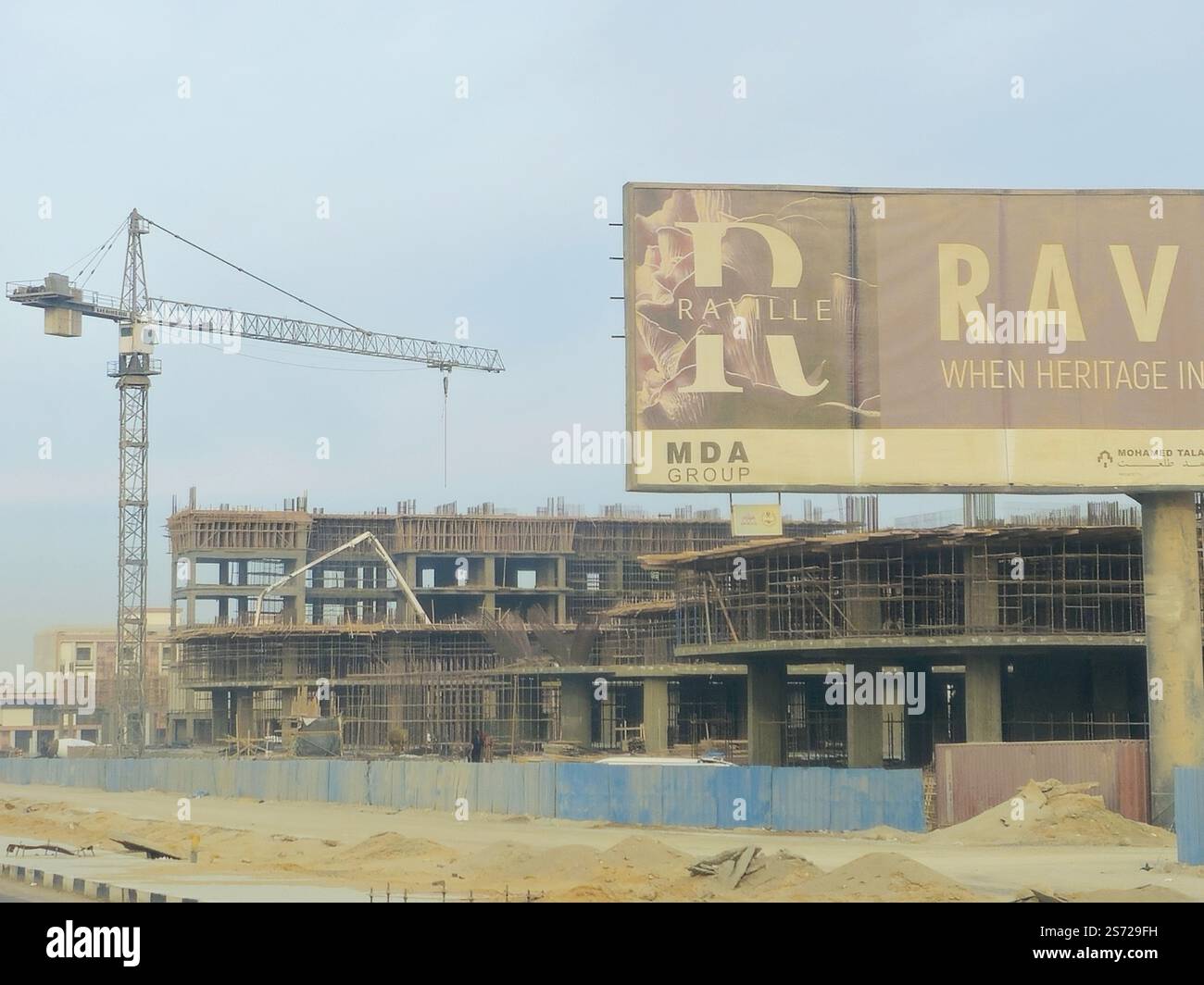 Cairo, Egypt, January 4 2025: A new high rise of residential apartments ...