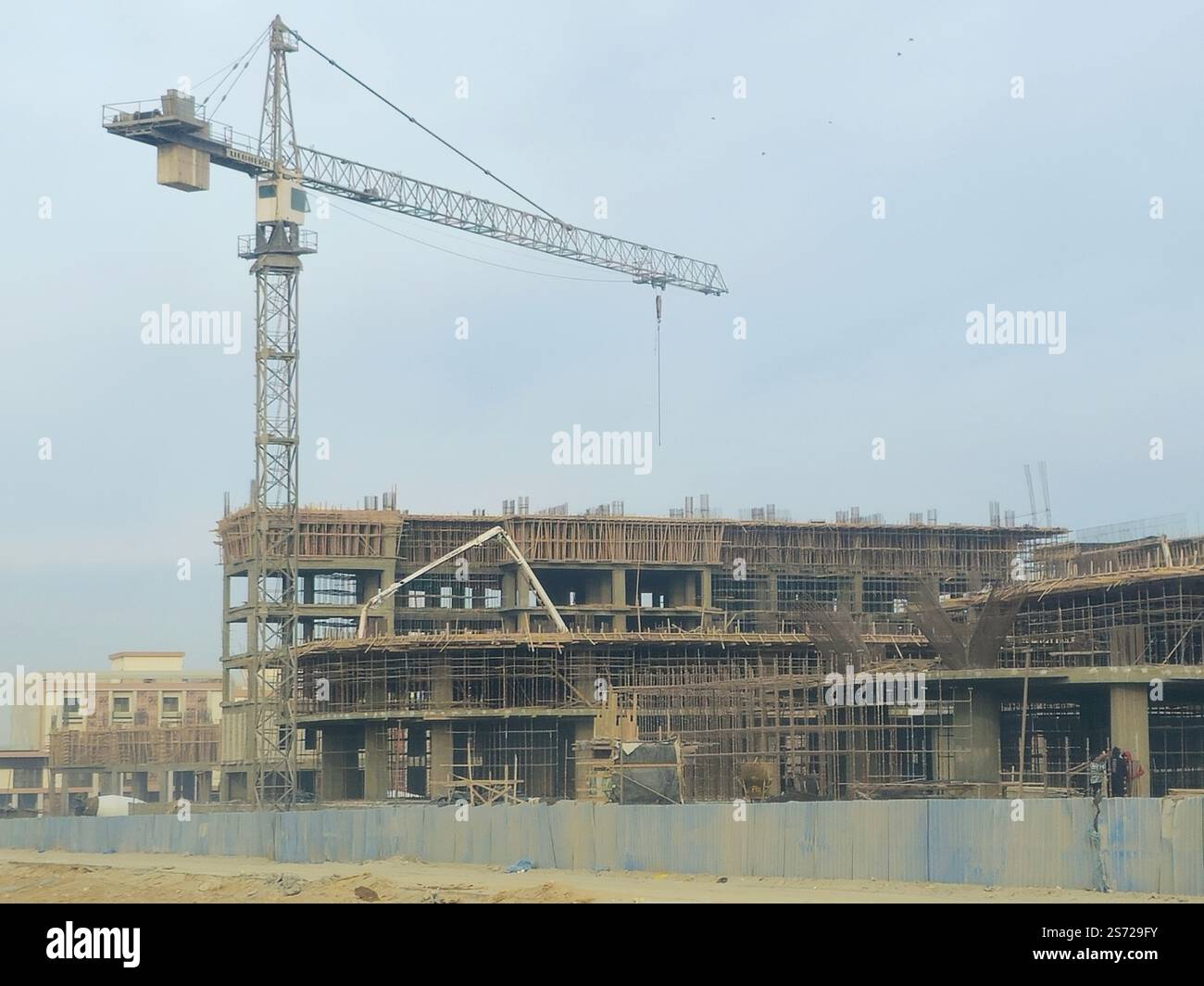 Cairo, Egypt, January 4 2025: A new high rise of residential apartments ...