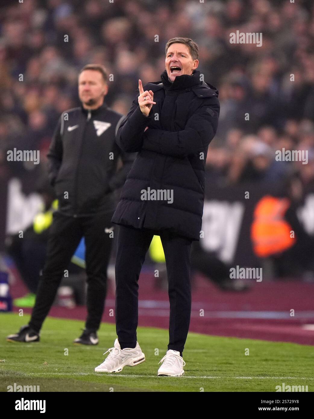 Crystal Palace manager Oliver Glasner during the Premier League match ...