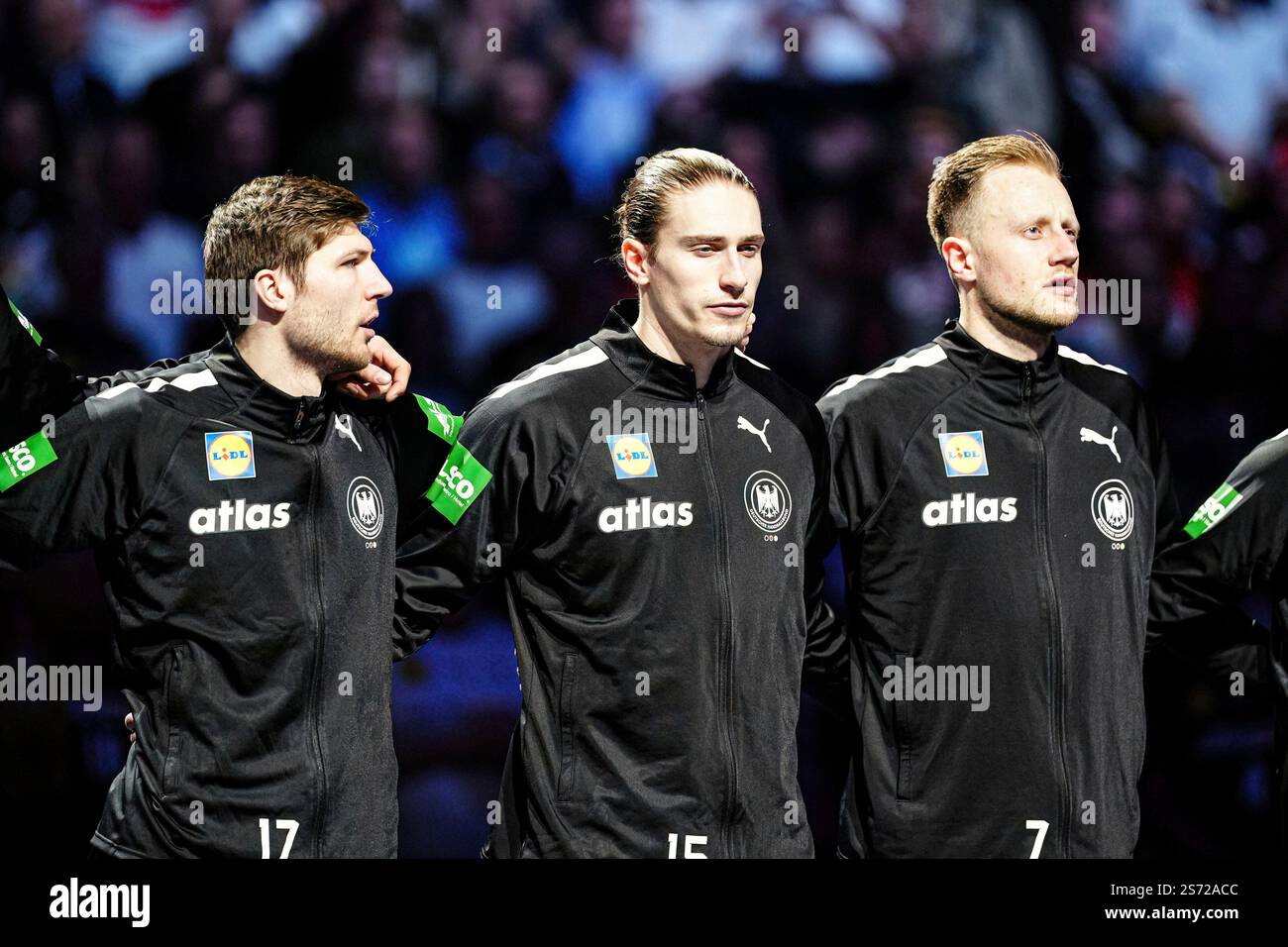 Lukas Zerbe (Deutschland, #17), Juri Knorr (Deutschland, #15), Luca ...