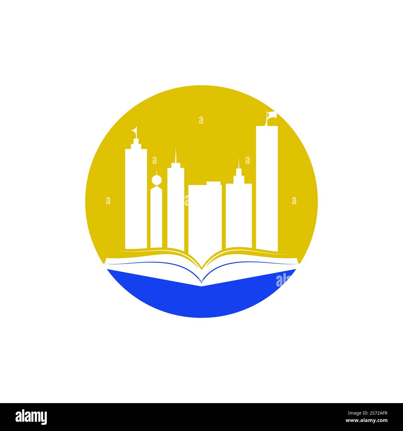 Education building logo design. Vector of book and a building, symbol ...