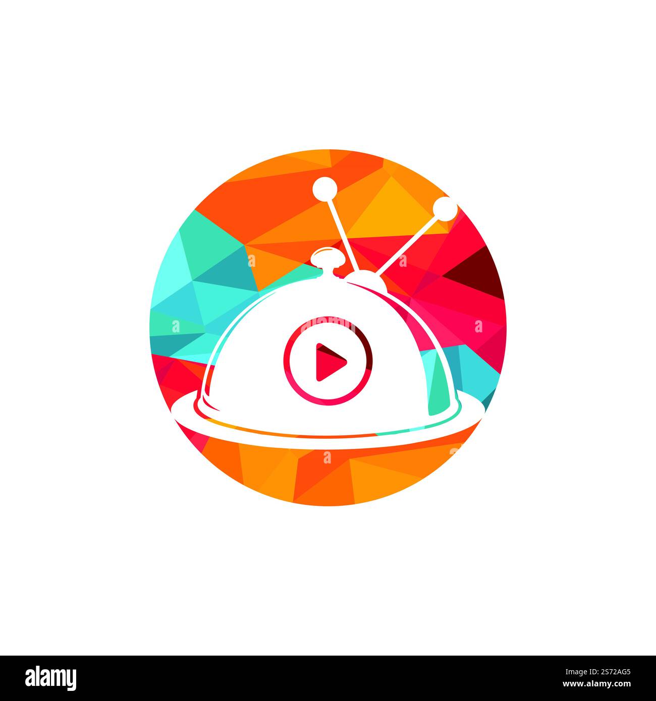 Bistro Food tv vector logo design template. Food channel logo concept ...