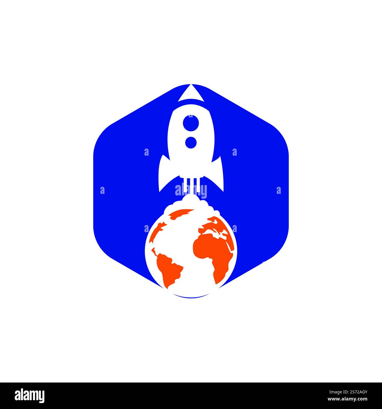 Globe rocket vector logo design template. Fast connect logo concept ...