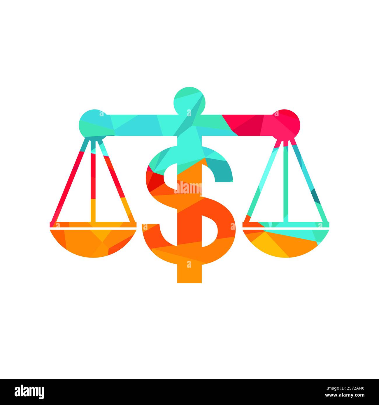 Money scale vector logo design. Finance concept. Logotype scale and ...