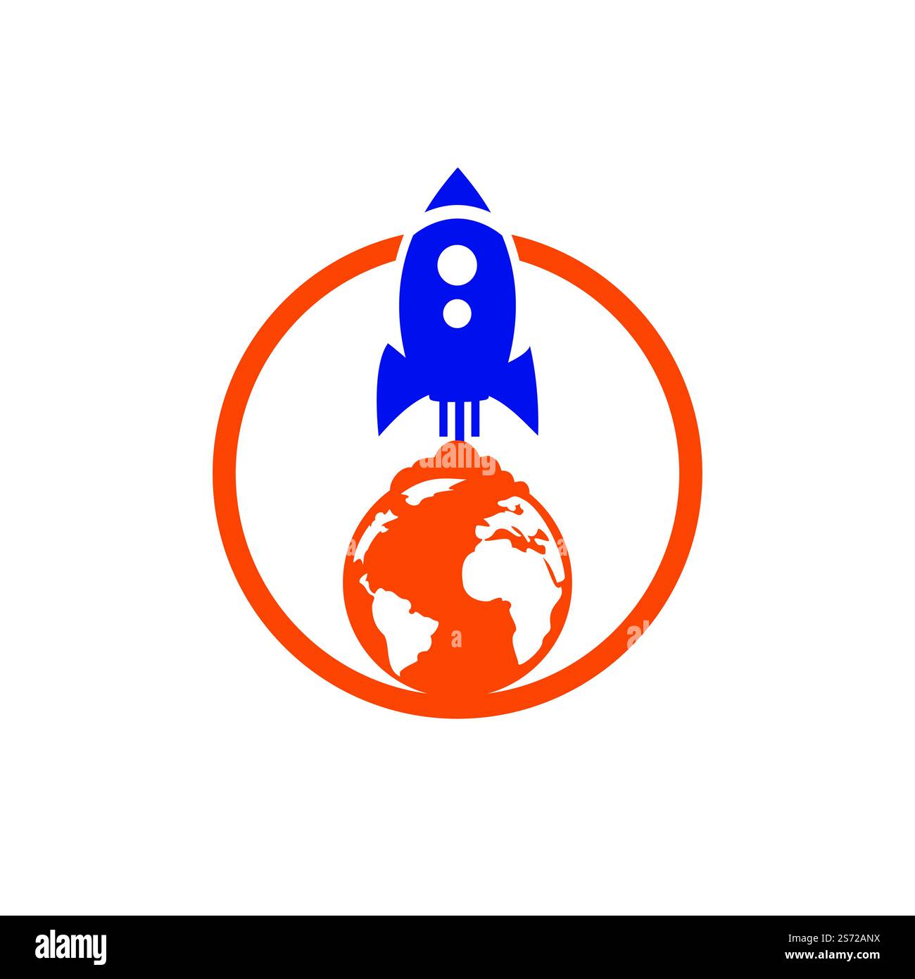 Globe rocket vector logo design template. Fast connect logo concept ...
