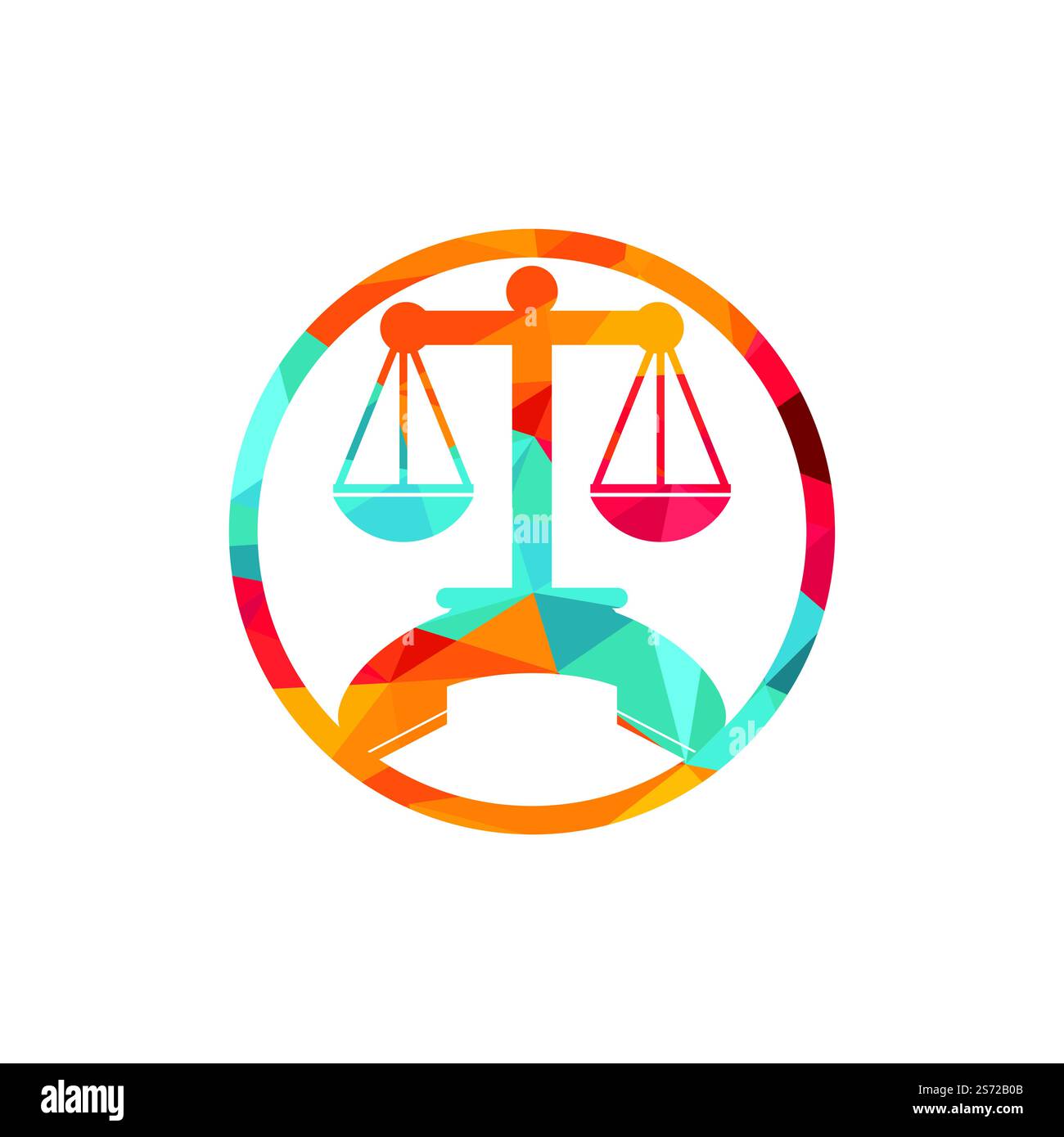Law call vector logo design template. Handset and balance icon design ...