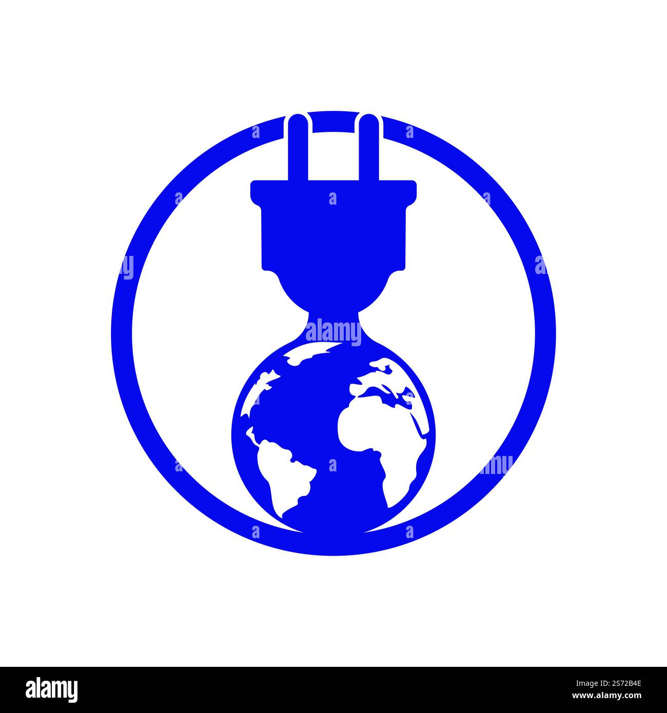 Electro world logo Stock Vector Images - Alamy