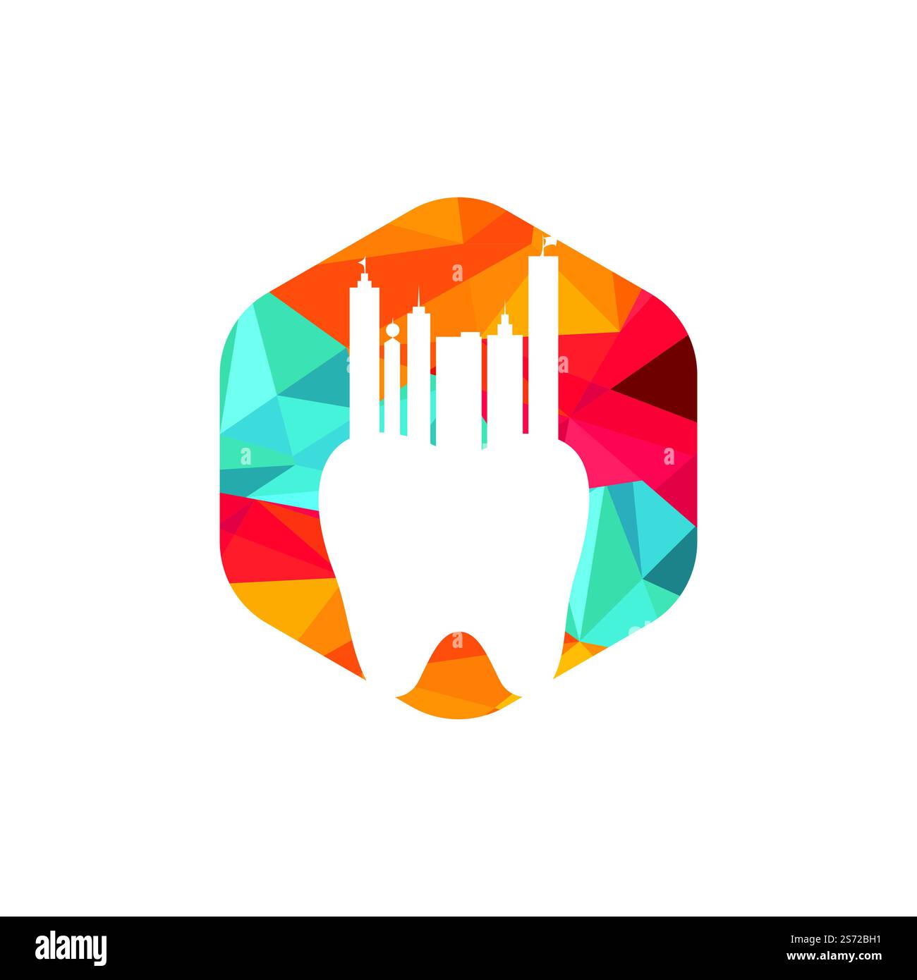 Dental city vector logo design. Modern inspiration dental sign with ...