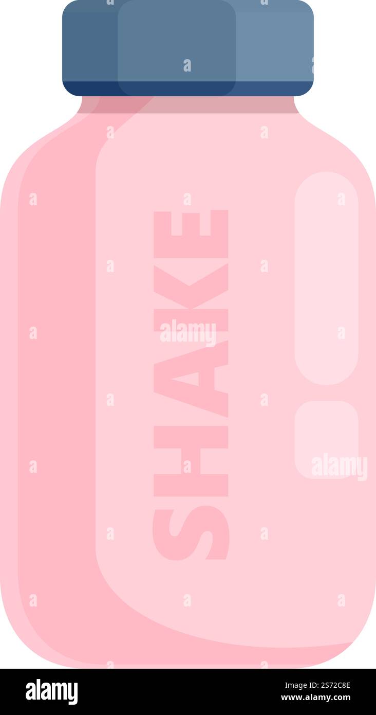 Shake protein jar icon cartoon vector. Sugar food. Binge nut. Shake ...