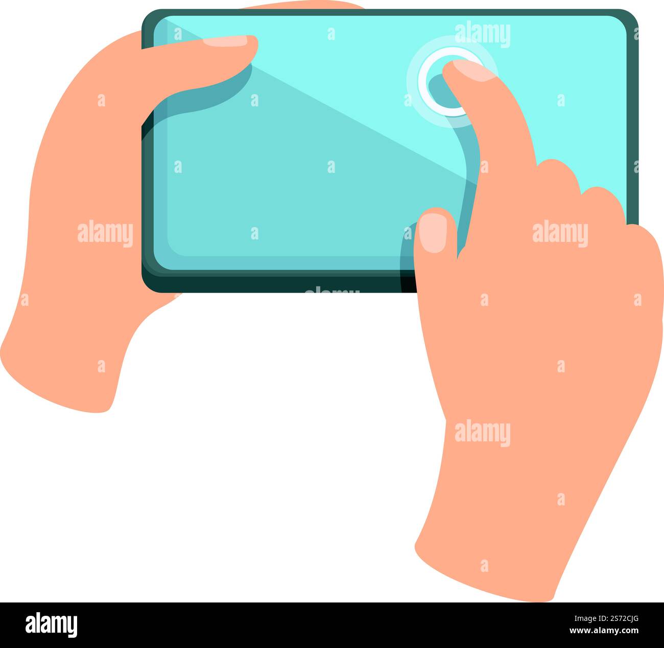 Touch screen icon cartoon vector. Call mobile. Phone smartphone. Touch ...