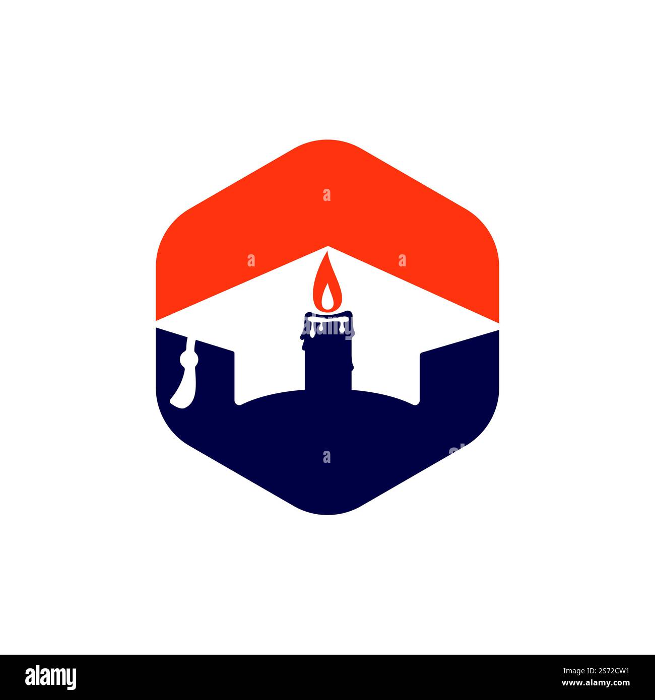 Educational and institutional logo design concept. Graduation cap with ...