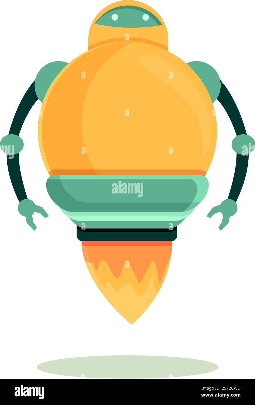 Robotics icon cartoon vector. Cute robot. Mascot toy. Robotics icon ...