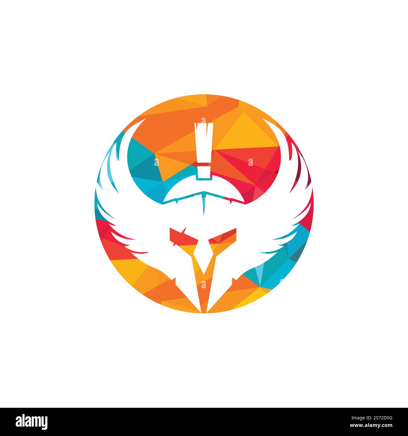 Spartan warrior with wings vector logo design. Warrior knight logo ...