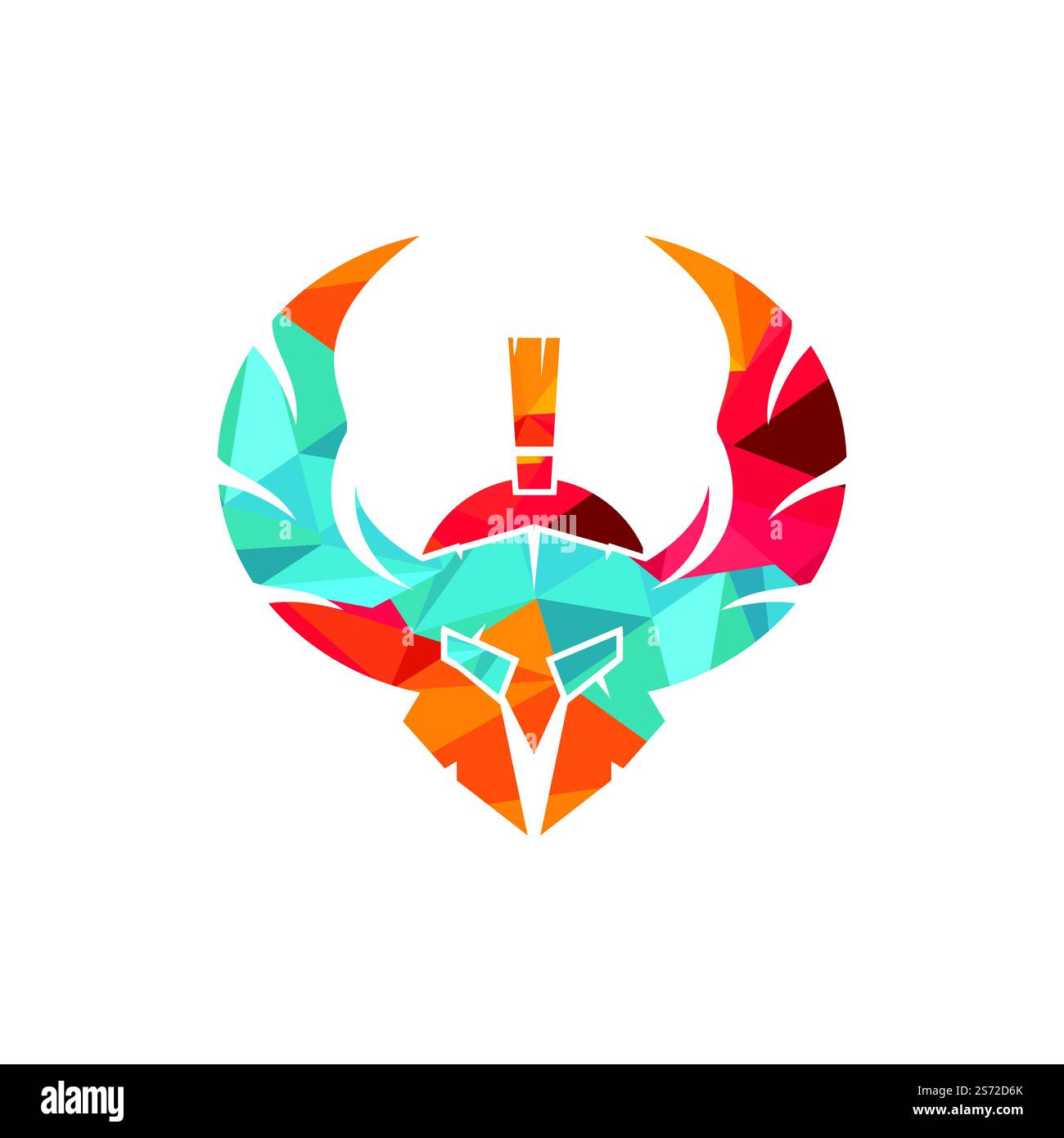 Spartan warrior with wings vector logo design. Warrior knight logo ...