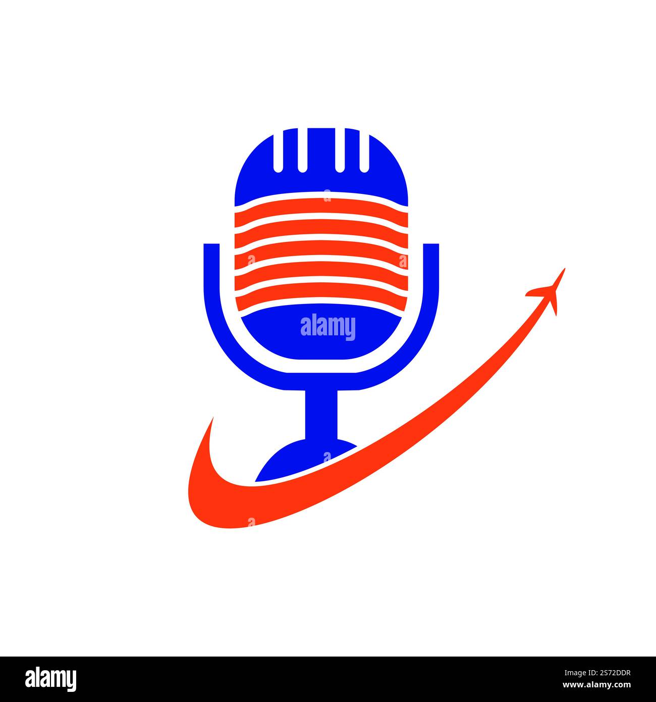 Traveling Podcast vector logo design template. Travel tourism vacation ...