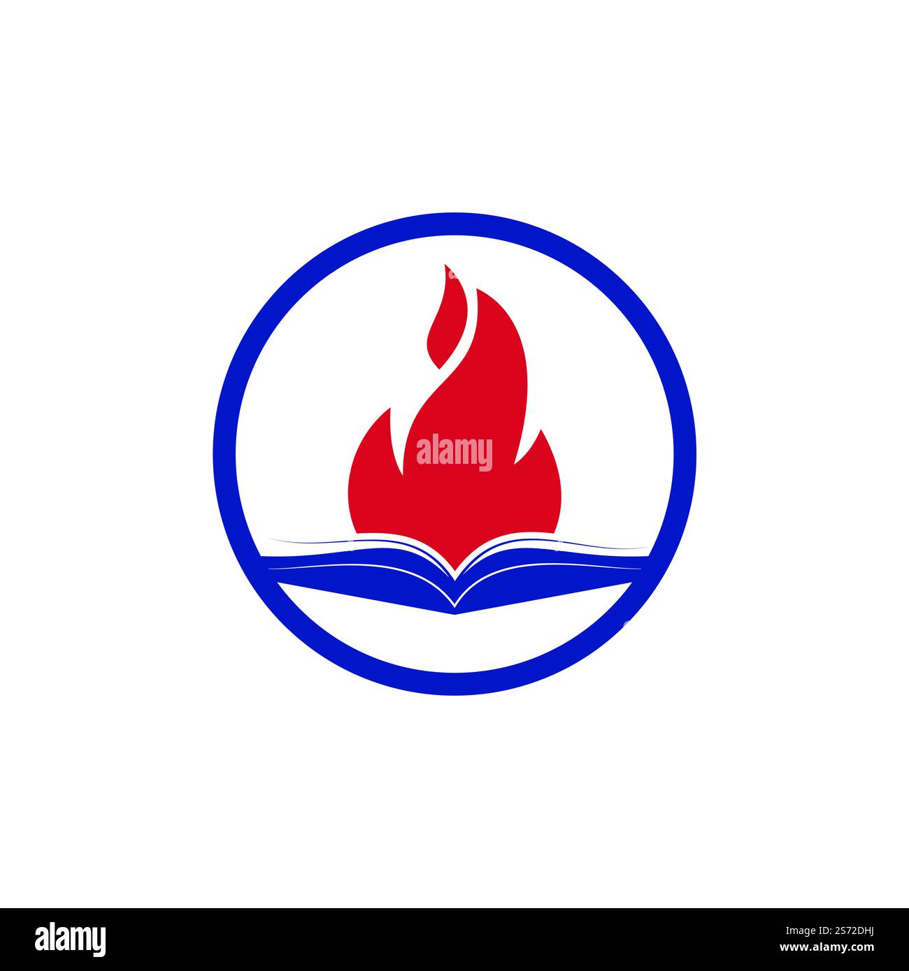 Education fire vector logo design. Motivation book vector logo design ...