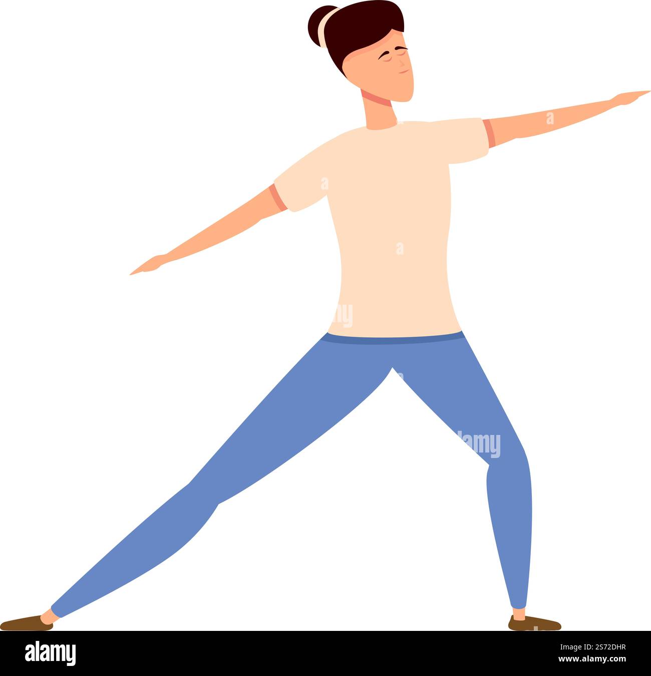 Morning stress reduction icon cartoon vector. Loud spa. Step lifestyle ...