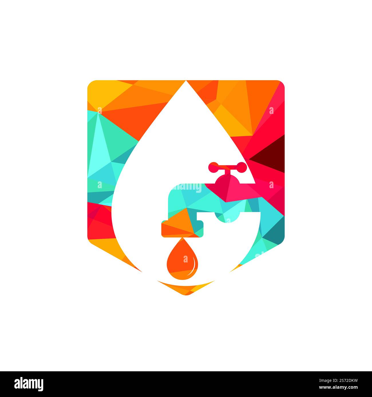 Plumbing vector logo design business template. Illustration of faucet ...