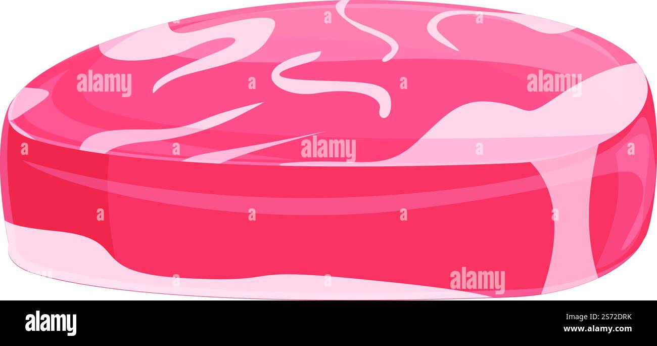 Steak meat icon cartoon vector. Cut cooking. Fat food. Steak meat icon ...