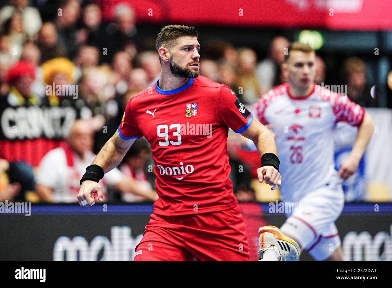 Jan Blecha (Tschechien, #93) DEN, Tschechien vs. Polen, Handball, IHF ...
